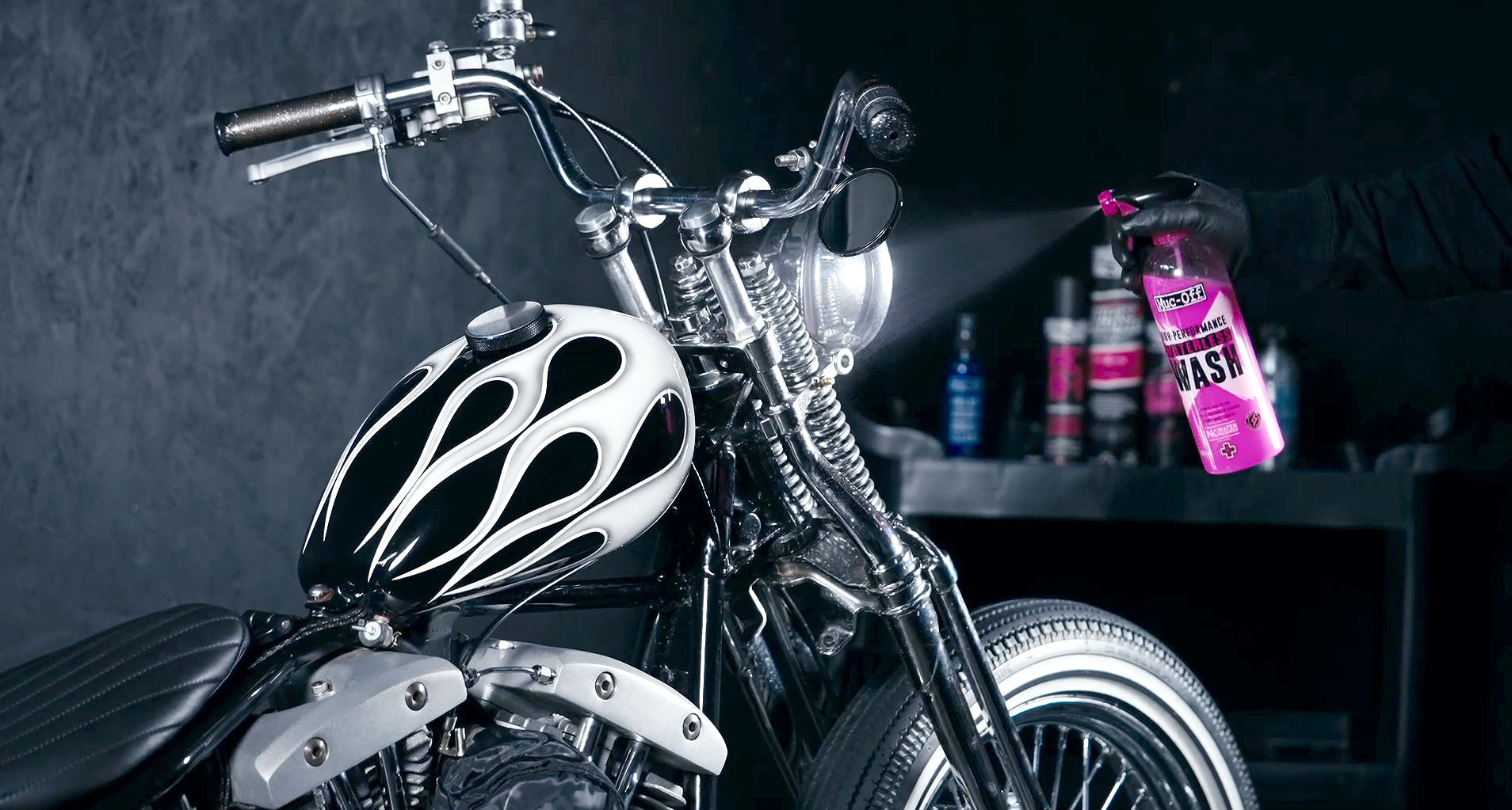 Bike Detailing Products - 1976 Custom Harley Davidson Chopper | Muc-Off UK