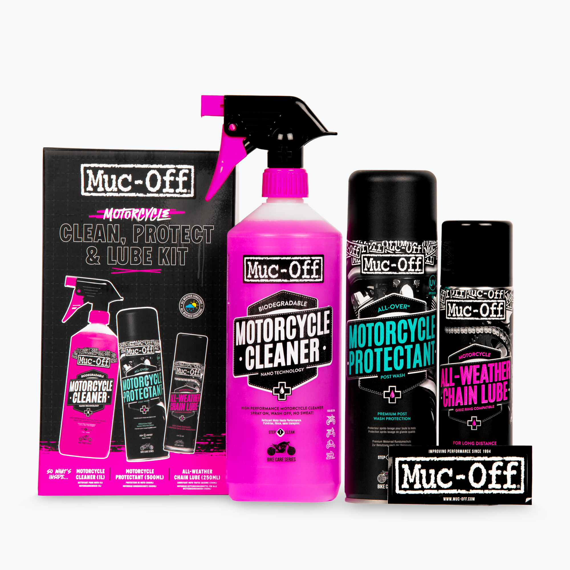 Motorcycle Clean Protect Lube Kit | Muc-Off UK