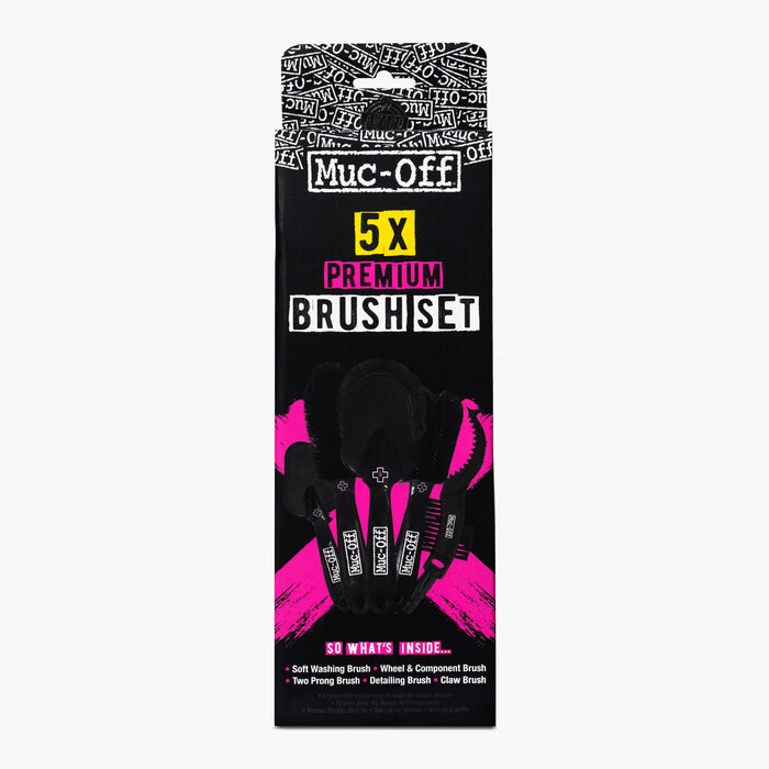 5x Premium Brush Kit | Brushes & Cloths | Muc-Off UK