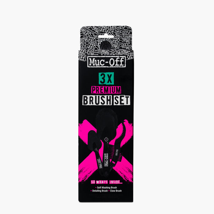 3x Premium Brush Kit | Brushes & Cloths | Muc-Off UK