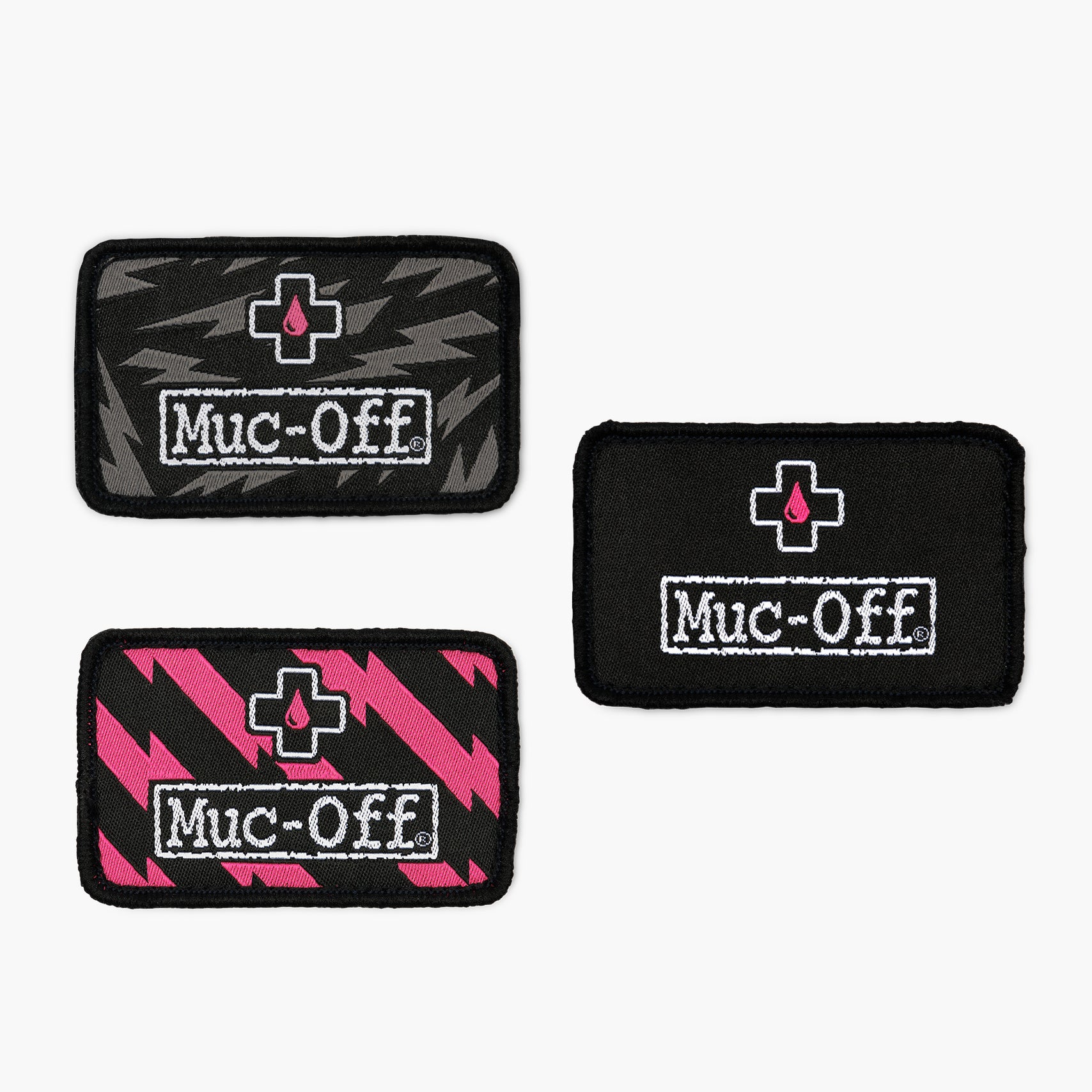 MTB Patch Set - Logo, Pink Bolt & Grey Bolt | Premium MTB Clothing ...